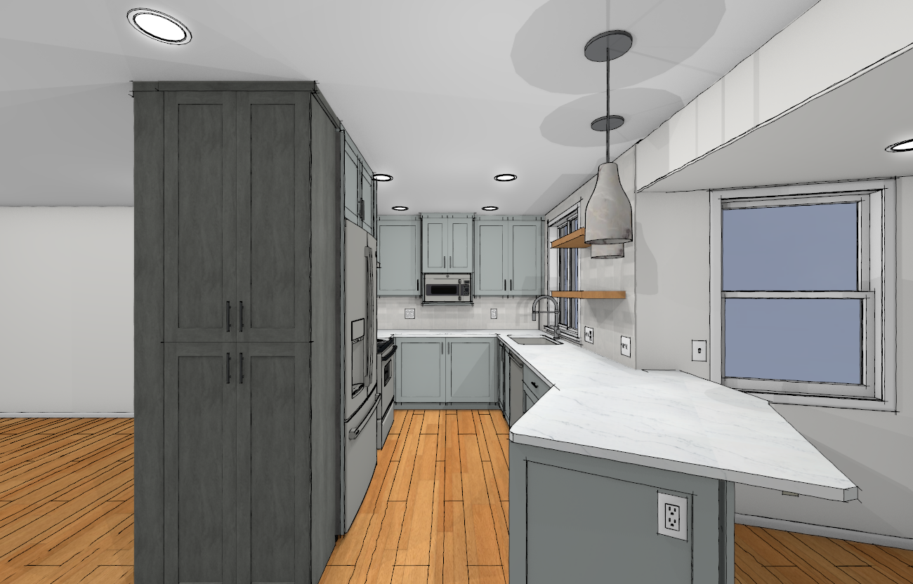 Larger Kitchen in the Same Space — Kathy Hanson