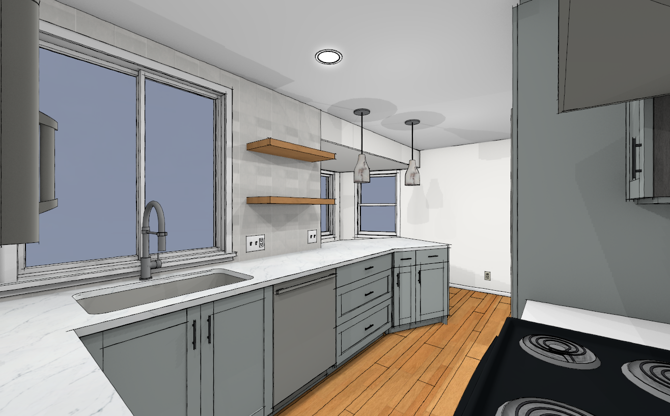 Larger Kitchen in the Same Space — Kathy Hanson