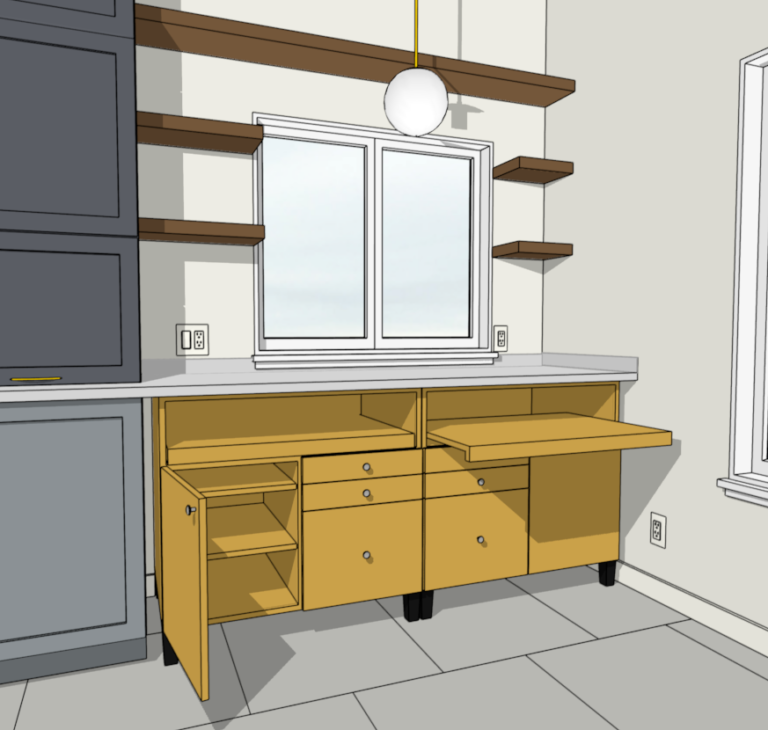 Kitchen With Unexpected Elements — Kathy Hanson